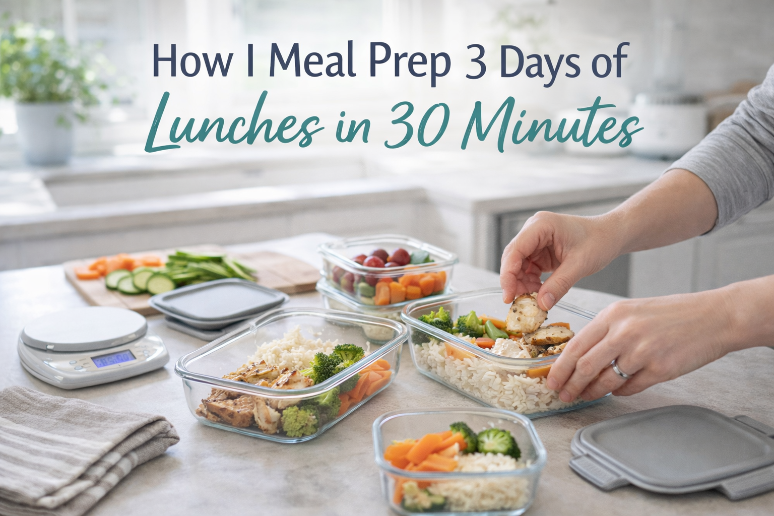 How I Meal Prep 3 Days of Lunches in 30 Minutes – The Tidy Table